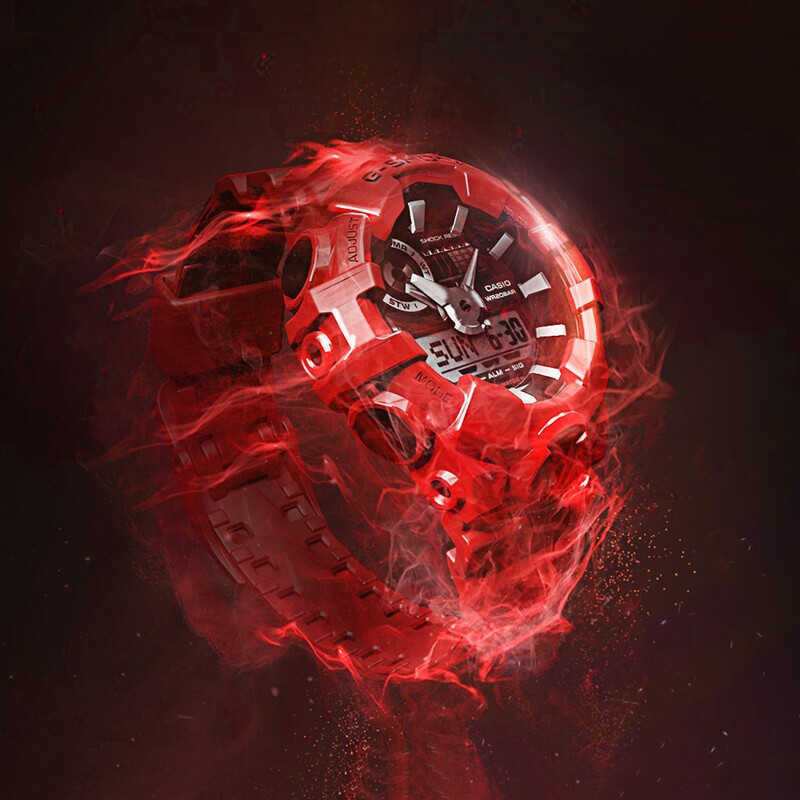 40Th Anniversary AM G Shock Ga700 Men Sport Dual Display · Water ...