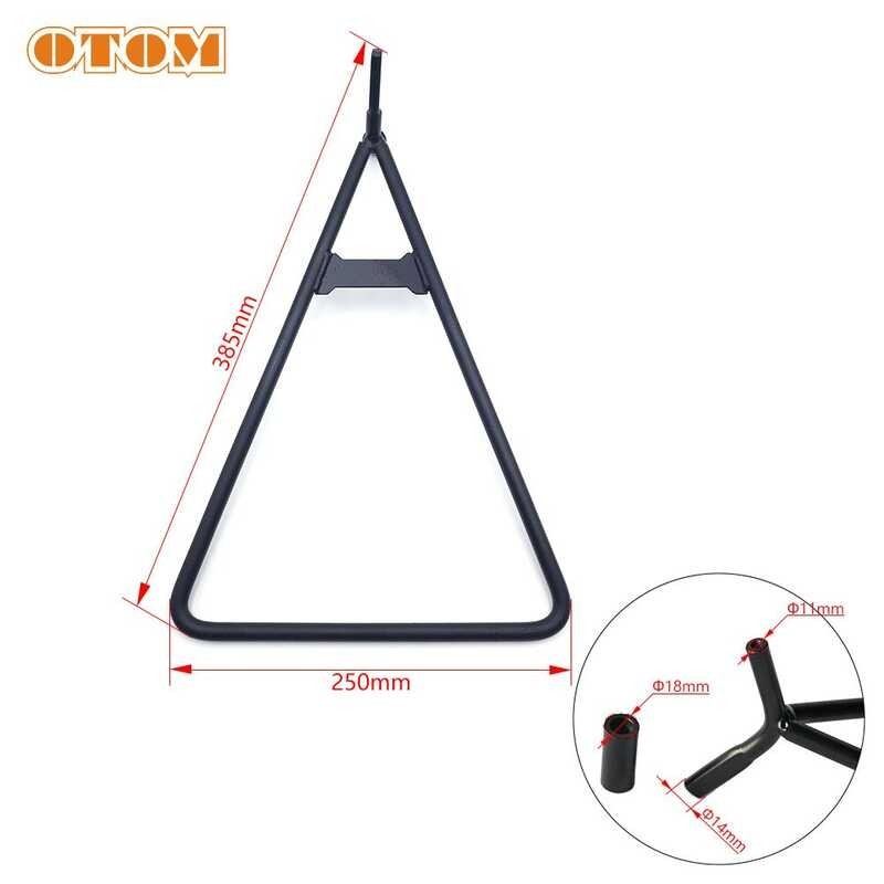 Motorcycle Triangle OTOM Stand Steel Baking Paint Kickstand Side ...