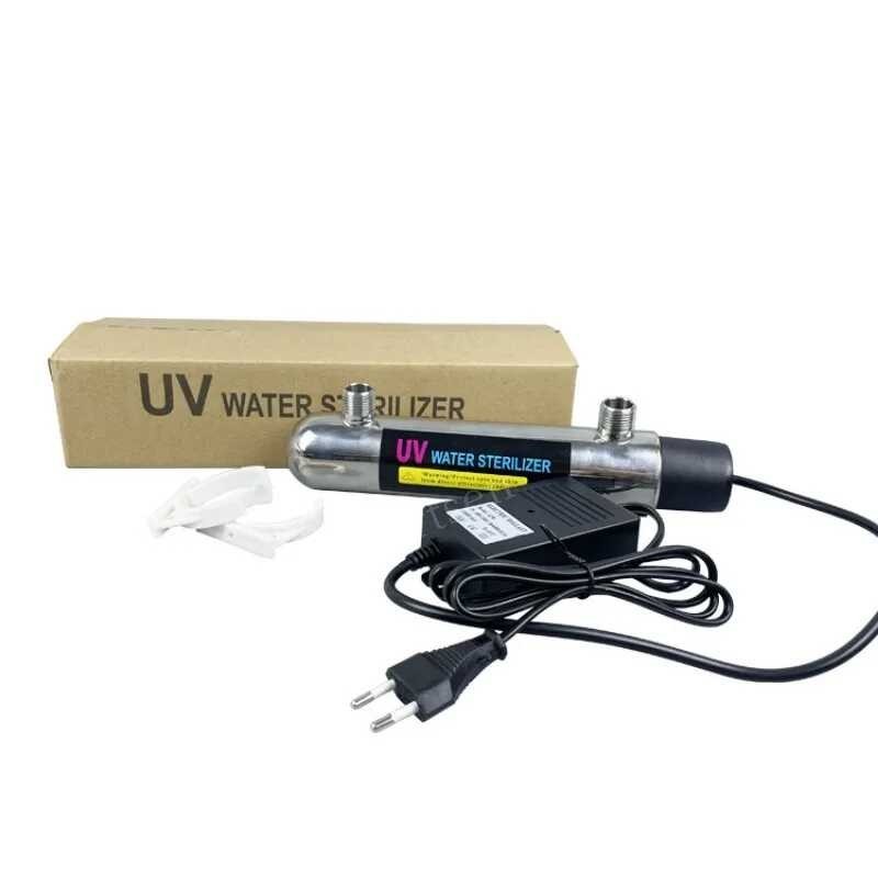 Steel 12W Stainless UV Water Sterilizer Ultraviolet Tube Lamp Direct ...