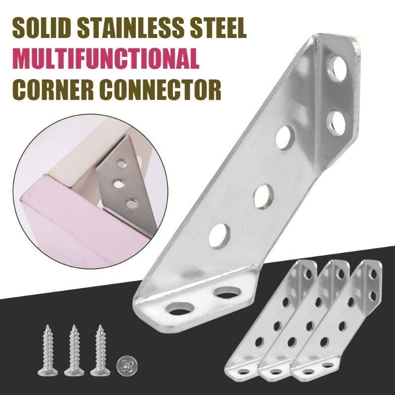 [ Wholesale 5] 4 Set Furniture Triangle Support Frame - Stainless Steel ...