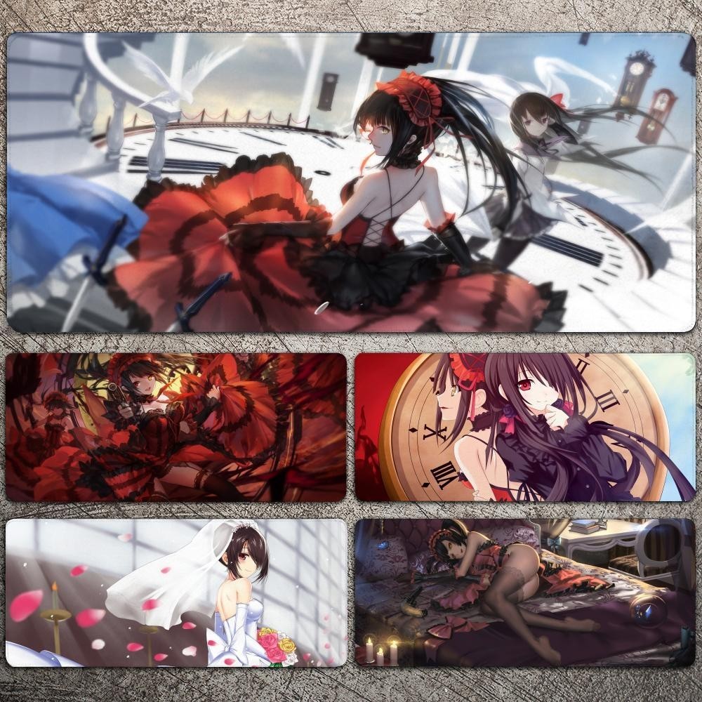 Date A Live Tokisaki Kurumi Mousepad Large Gaming Mouse Pad Lockedge 3789