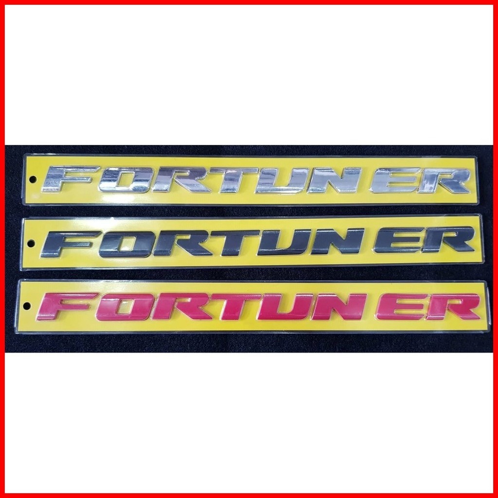 FORTUNER HOOD EMBLEM WITHOUT GUIDE THAILAND MADE | Shopee Philippines