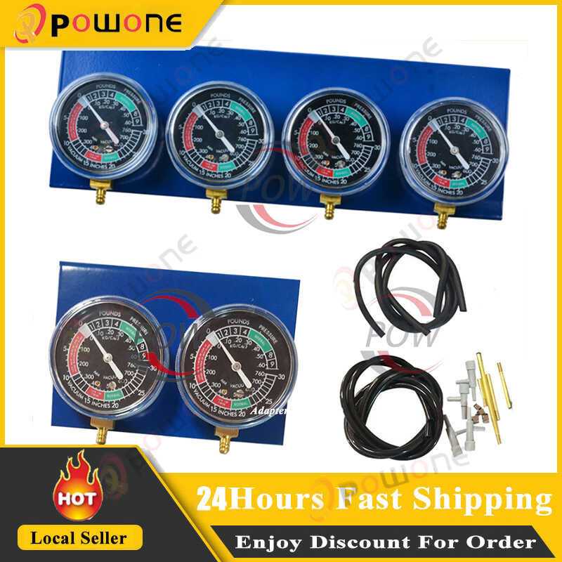 Fuel POW Motorcycle Vacuum Carburetor Synchronizer Tool Carb Sync Gauge ...
