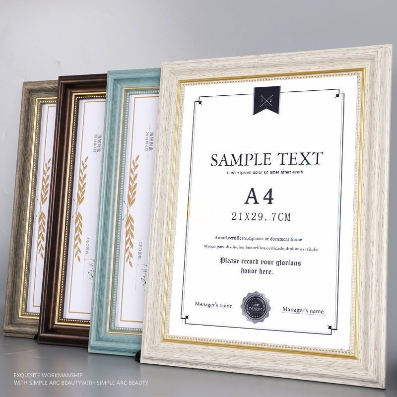 Certificate Frame A4 Certificate Of Honor Frame Table A5 B5 14 Inch A3 ...