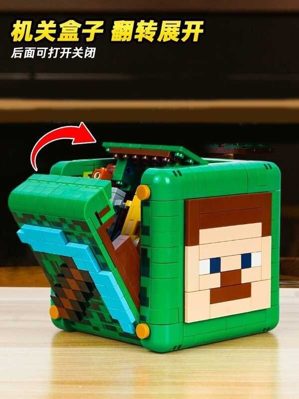Legao Minecraft Question Mark Brick Box Block Steve Minifigure ...