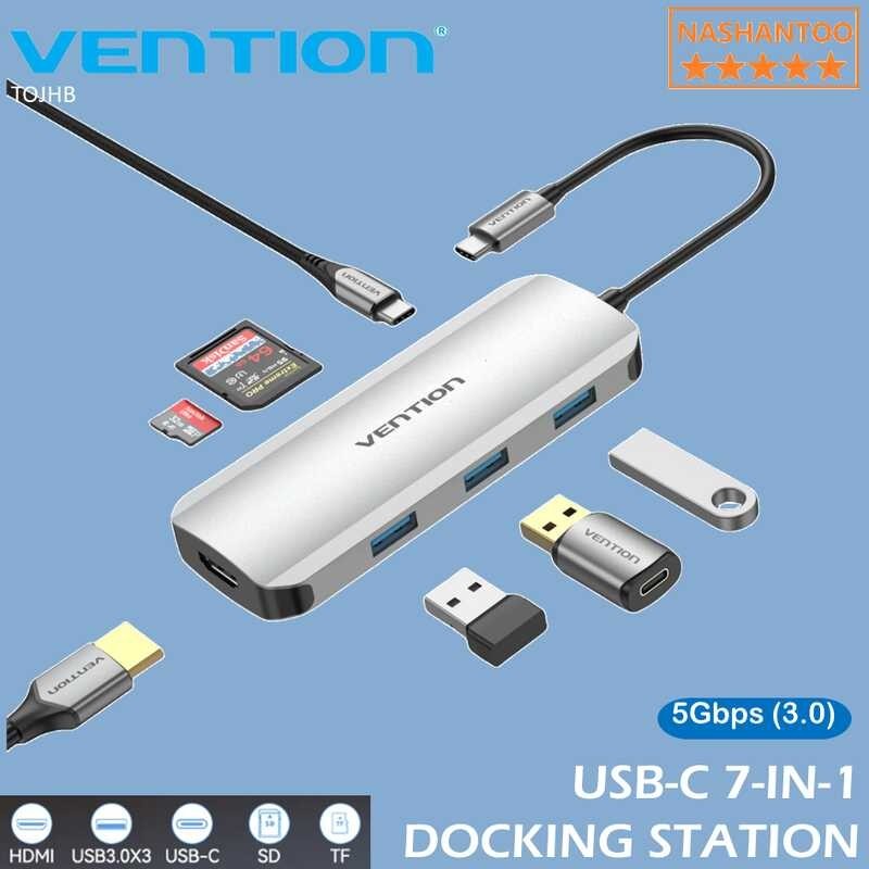 Vention 7in1 Hub USB-C sa HDMI/USB3.0x3/SD/TF/PD Multiport Adapter ...