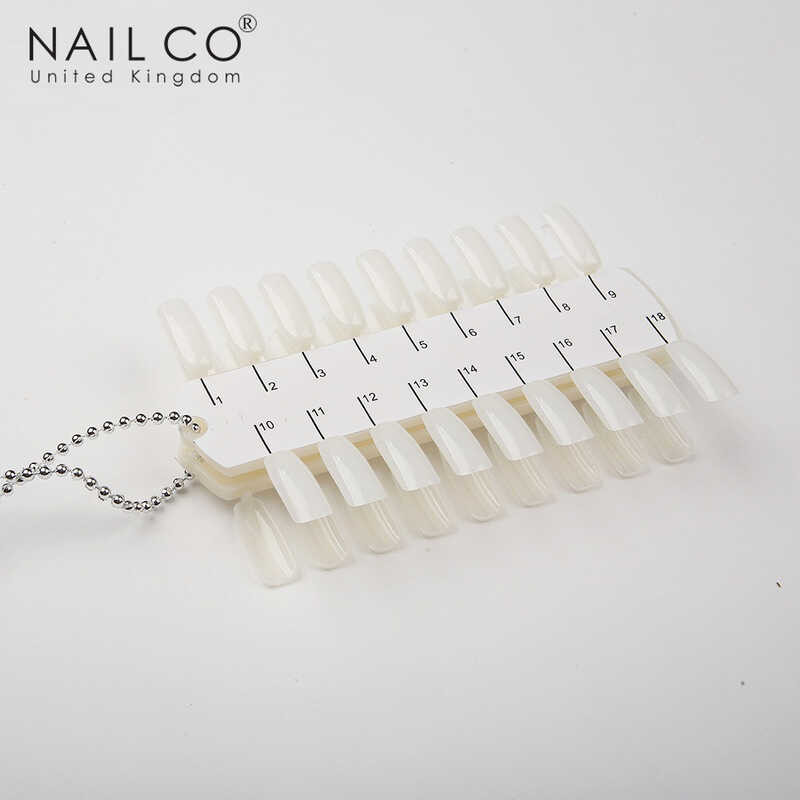 NAILCO 36 Tips - Color Chart Display Board Tool Manicure Nails Plate ...