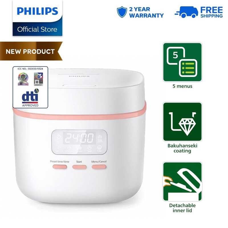 PHILIPS Mini Digital Rice Cooker 0.54L - 3 tasa para sa maliliit na ...