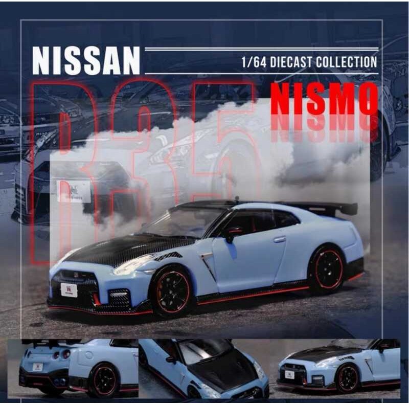 INNO 1:64 Nissan GTR R35 NISMO 2022 Special Edition Blue Alloy Car ...