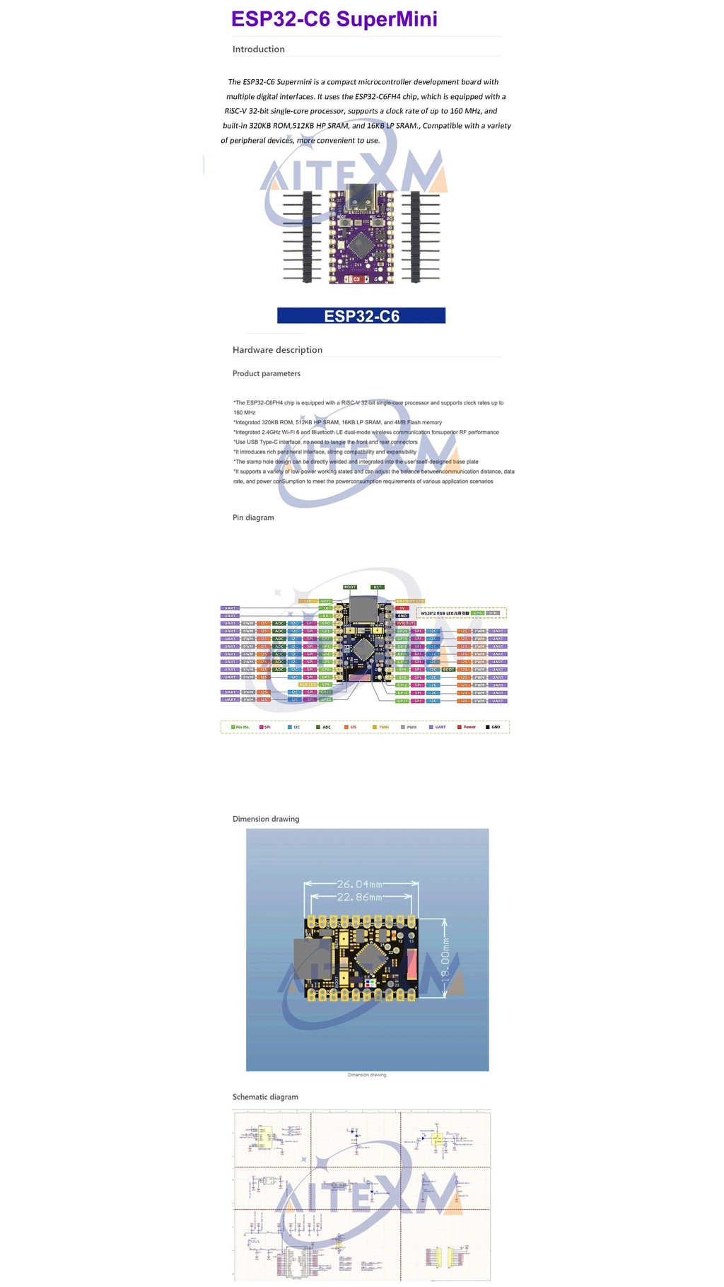 ESP32-C3 ESP32-S3 ESP32-H2 ESP32-C6 Development Board ESP32 C3 SuperMini PLUS WiFi Bluetooth ...