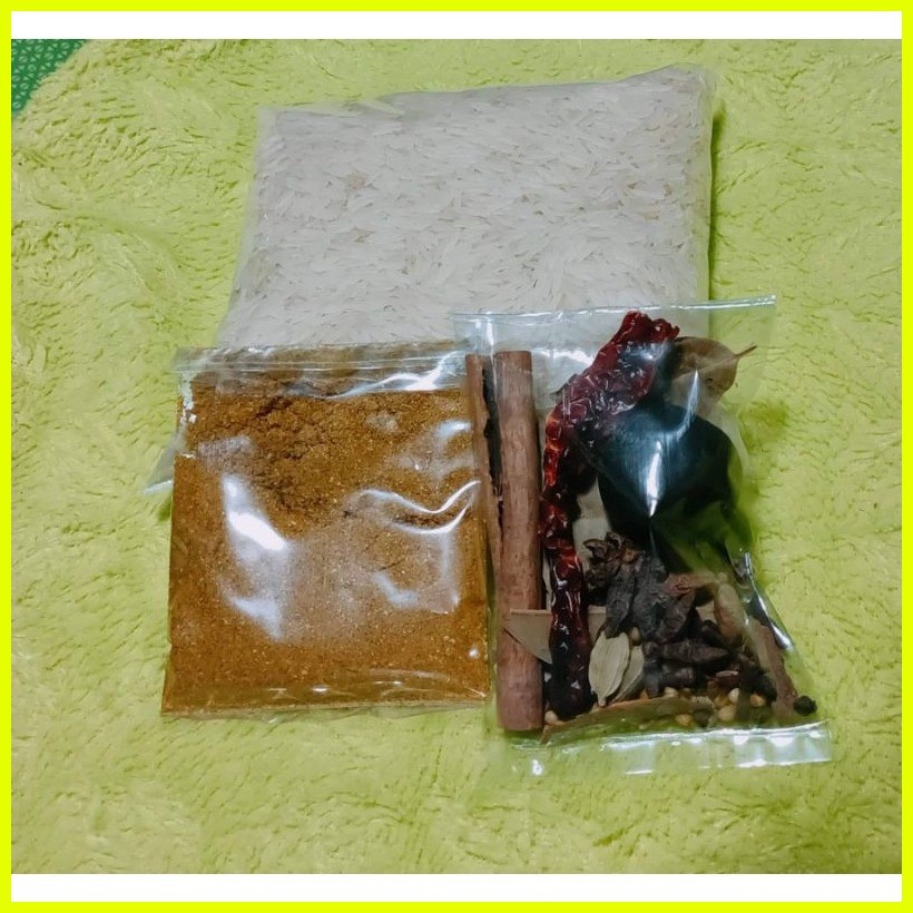 ☢ BIRYANI PACK (3-5pax) (Basmati Rice 500grams, Biryani Mix & Whole ...
