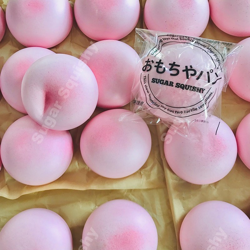 Sugar Squishy Sticky Bottom Pink Buns Slow Rising Squishy | Shopee ...