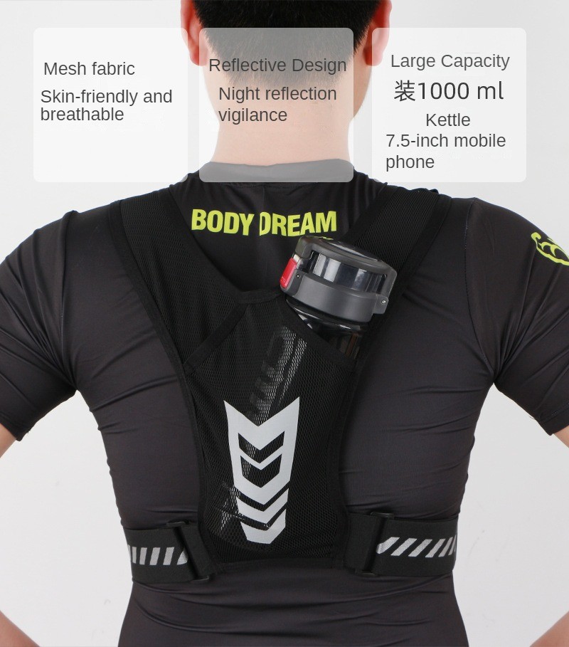 Reflective Running Backpack Lightweight Sports Running Cycling Vest ...