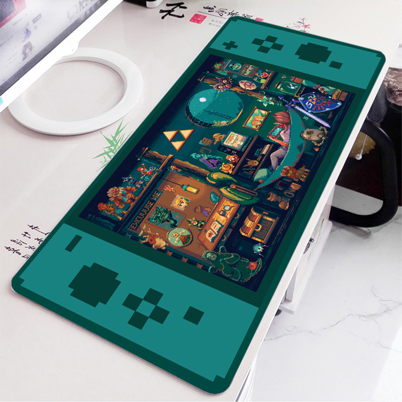 Pixel Nostalgia Retro Class Video Games XXL Mouse Pad Large Computer ...