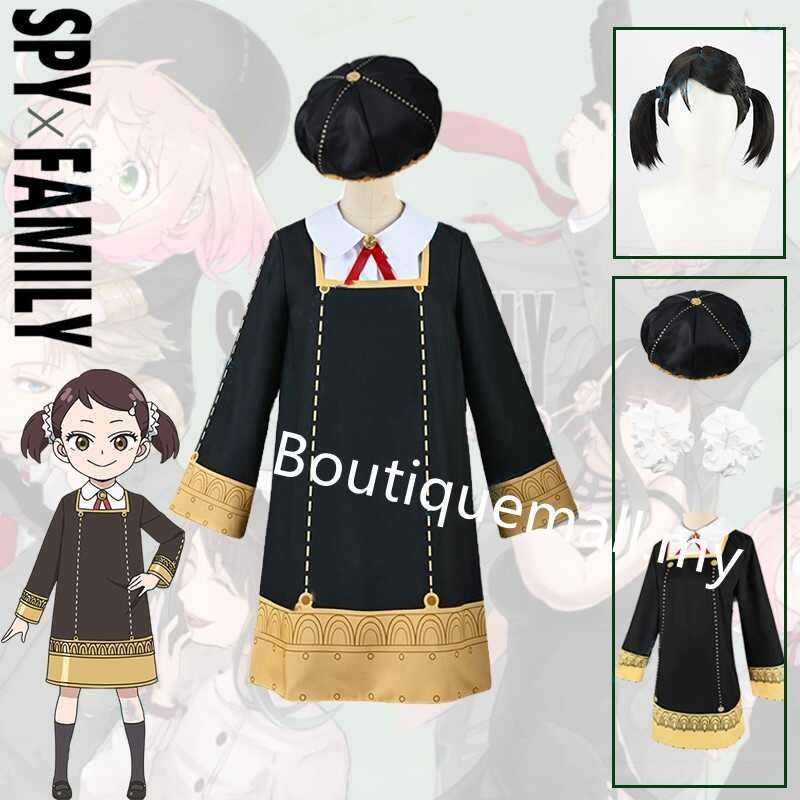 Spy X K10anime Family Becky Blackbell Cosplay Costume Wig Eden Academy ...