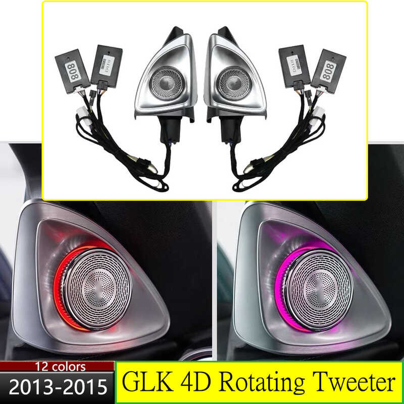 12 Colors 4D Rotating Tweeter Speaker Para Sa Mercedes Benz GLK 2013 ...