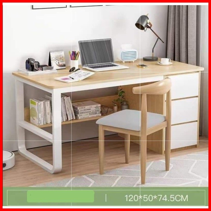 ∆ ๑ New design computer table with 3 drawers | Shopee Philippines