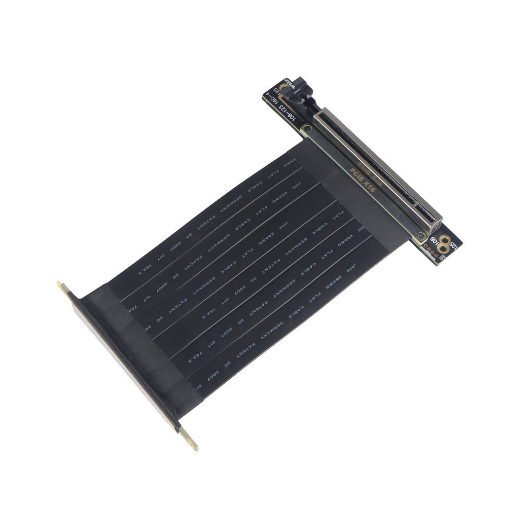 PCIe 3.0 4X 8X 16X Graphics Card GPU Extension Cable 90 Degree PCI ...
