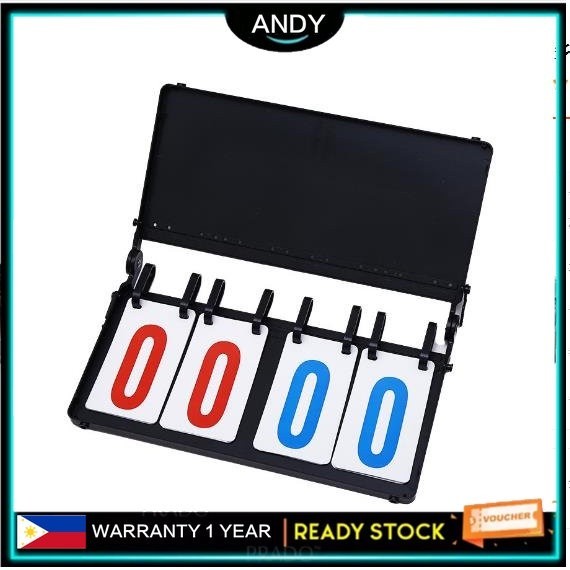 Professional PVC Badminton Football Volleyball Competitions 4 Digit Multi Sports Scoreboard ...