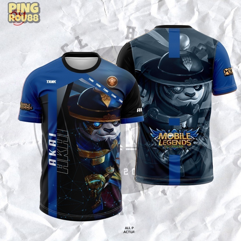 Summer Round Neck Outfit Full Sublimation Mobile legends 3D shirt Fanny ...