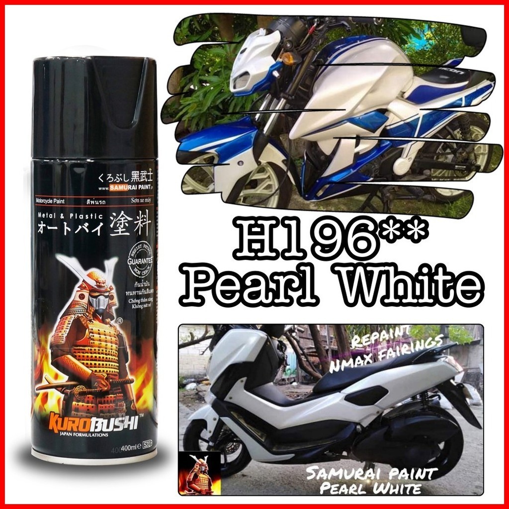 ☃ ☩ SAMURAI Spray Paint H196** HONDA Pearl White - (COD) | Shopee ...