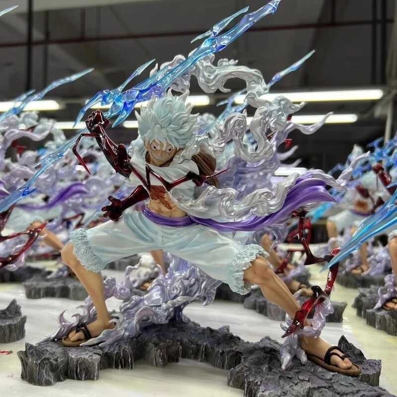 B04 28 Cm Isang Piese Sun God Gear 5 Nika Action Figure GK Thunderbolt ...