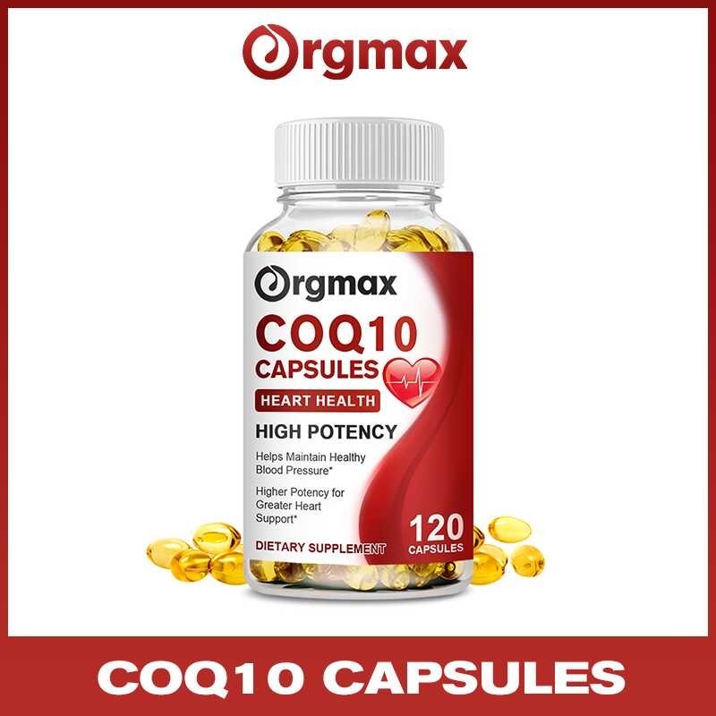 Orgmax Coenzyme Q10 300mg Capsules COQ10 Suporta Heart & Blood Vessels ...