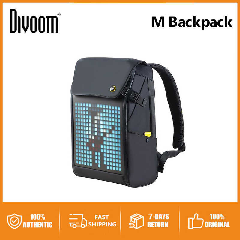 Divoom Orihinal Na Pixoo M Backpack Customisable Pixel Art Multi ...