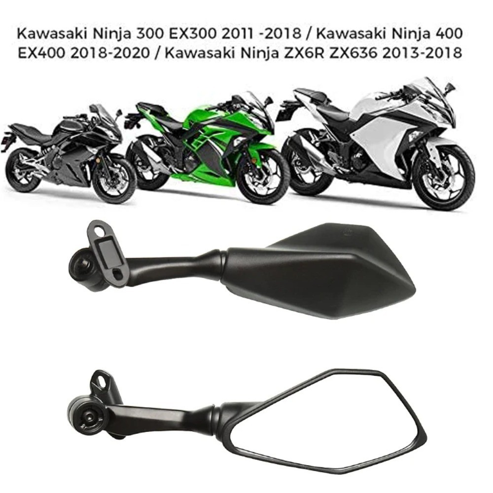 Motorcycle Rear View Mirrors for Kawasaki 2018-2021 Ninja 400 / 2011 ...