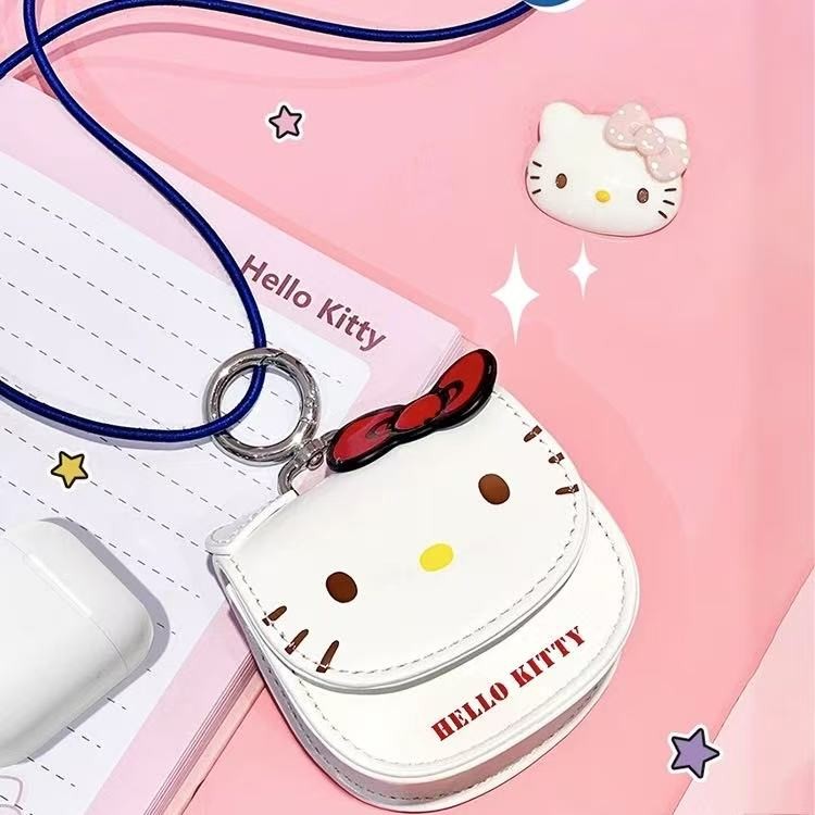 Sweet Cute hello kitty Coin Purse Small Hello Kitty Headphone Case ...