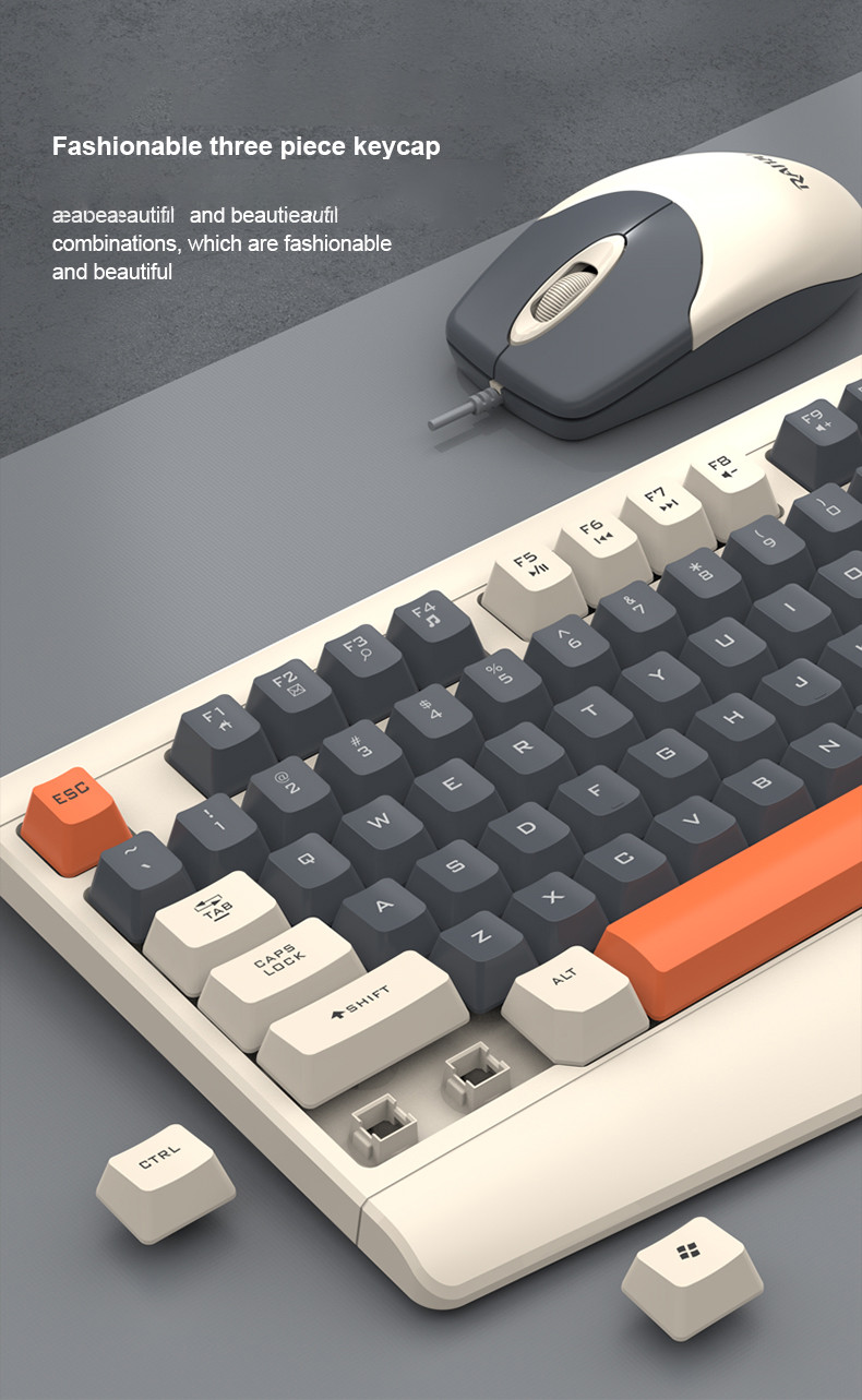 Zeus x Raiku R903 Keyboard and Mouse Set Full Size Office Keyboard Set ...