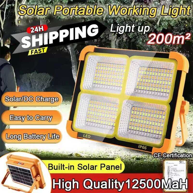 Tt 4800Mah Solar Cam g Lantern Emergency Nig Market Rechargeable ...