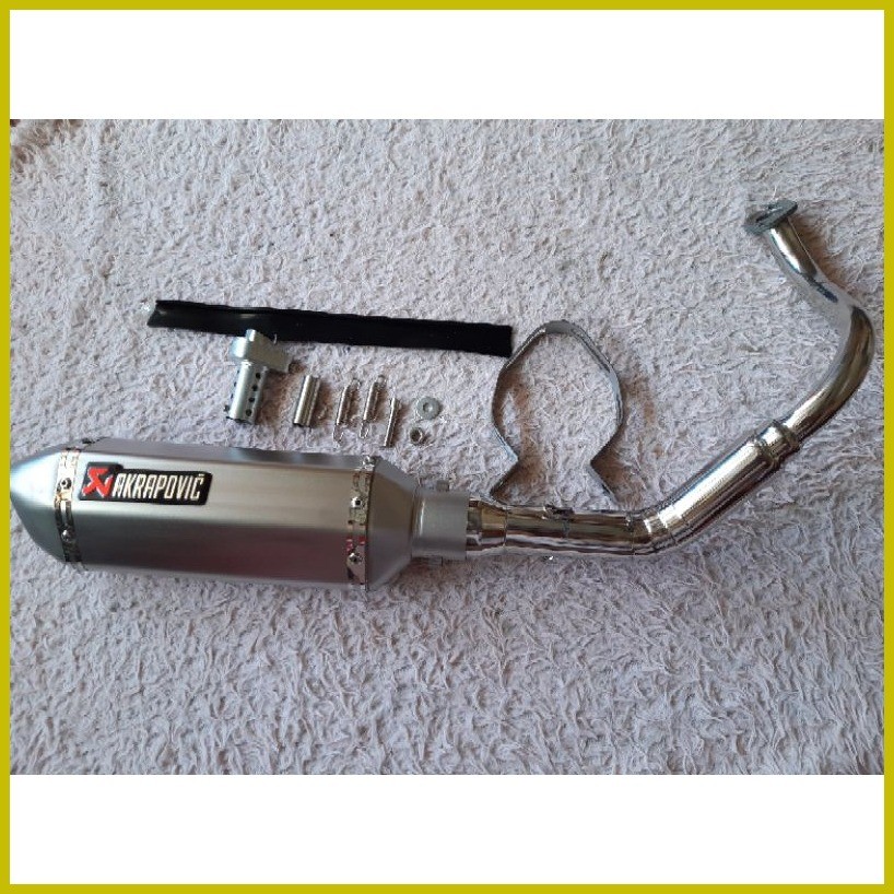 ♒ ☎ HONDA CLICK 125i v1 and v2/150 v1 and v2 AKRAPOVIC DUAL HOLE PIPE ...