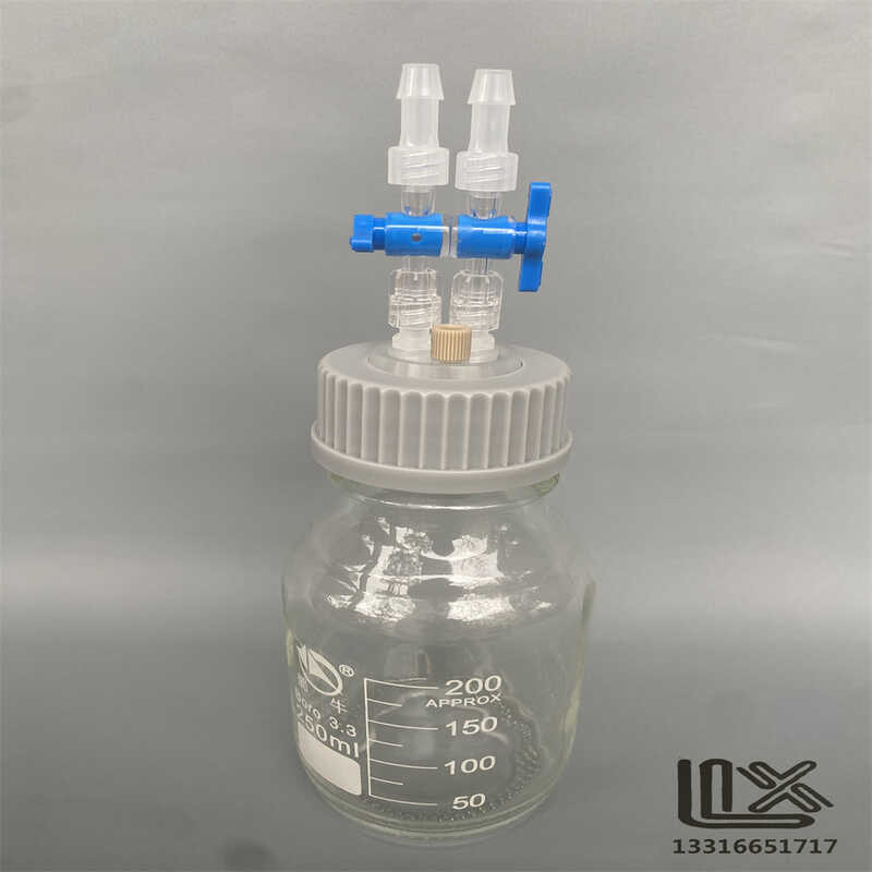 GL 45 plastic three-way chromatography luer connector with valve ...