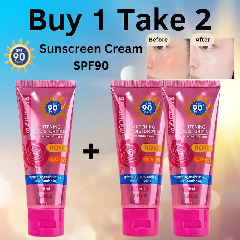 Buy 1 Take 3 LBLS Sunscreen Cream spf 90+ high protection UV PLUS 60ml Facial Skin Whitening ...