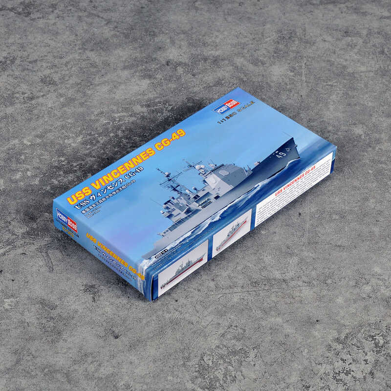hand plastic Small assembled model ship US Navy cruiser USS Vincennes ...