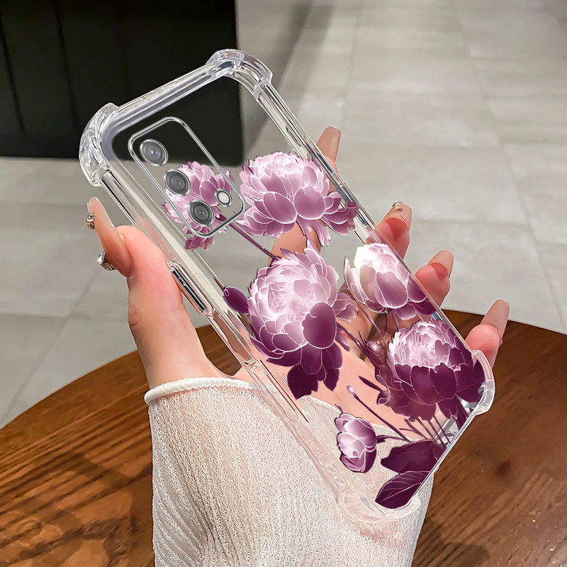 Case For OPPO A74 A95 4G 5G phone case Purple Lotus latest bracelet ...