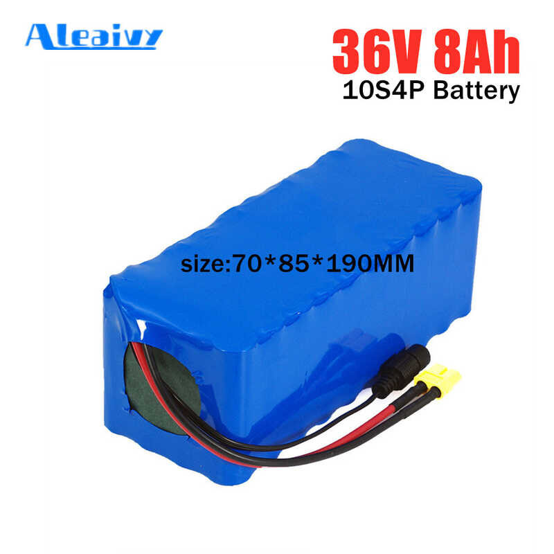 Aleaivy 36V 8Ah Battery 10S4p 18650 Lithium Ion Rechargeable Battery ...