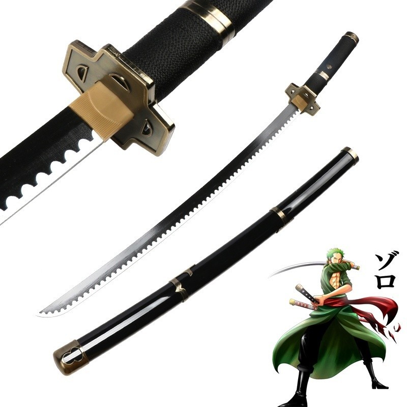 ☪ 【Metal sword】One Piece Sword Roronoa Zoro 104cm Sword Cosplay No ...
