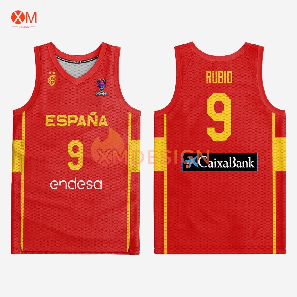 España Basketball Olympic Full Sublimation Basketball Jersey | Shopee ...