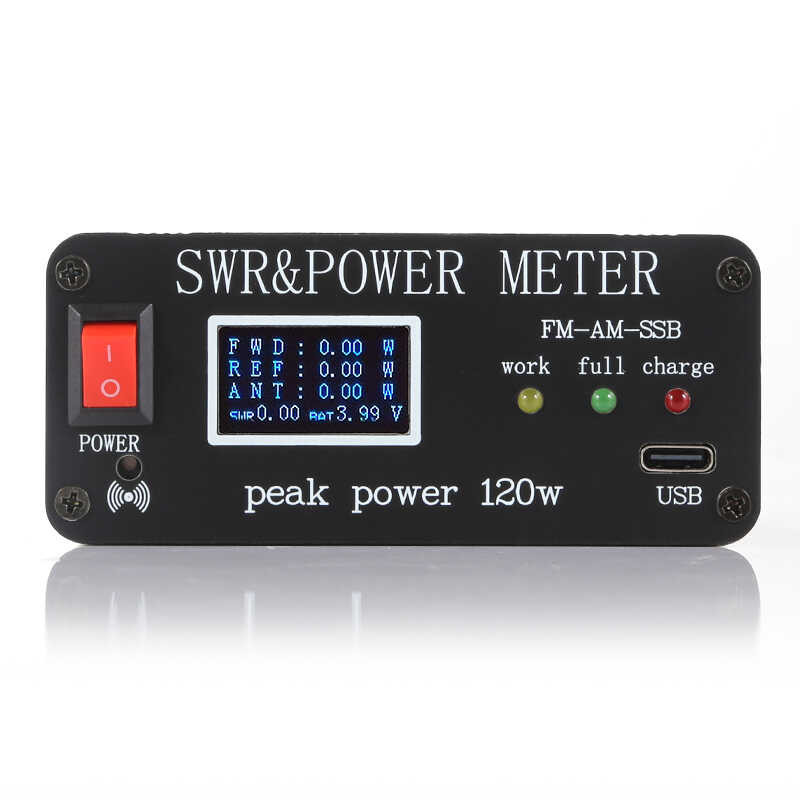 1.8MHz-50MHz 0.5W-120W HF Short Standing Wave SWR and Power Meter ...