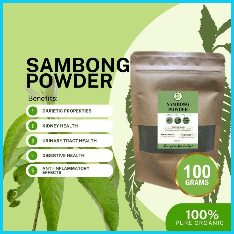 SAMBONG LEAF POWDER (100g) | Shopee Philippines