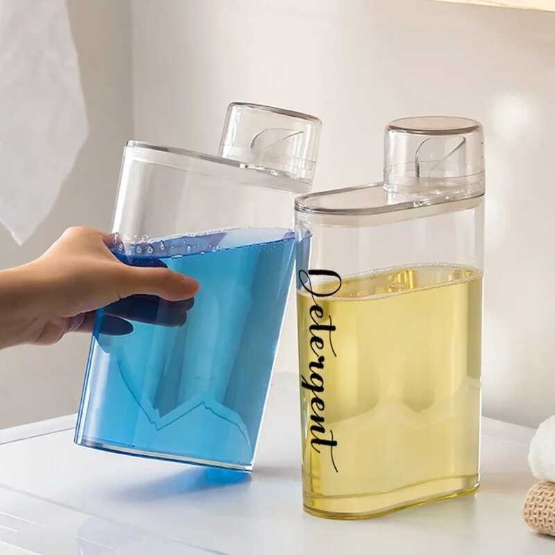 Bottle Room Transparent Softener Sealed Detergent Powder Dispenser Para ...