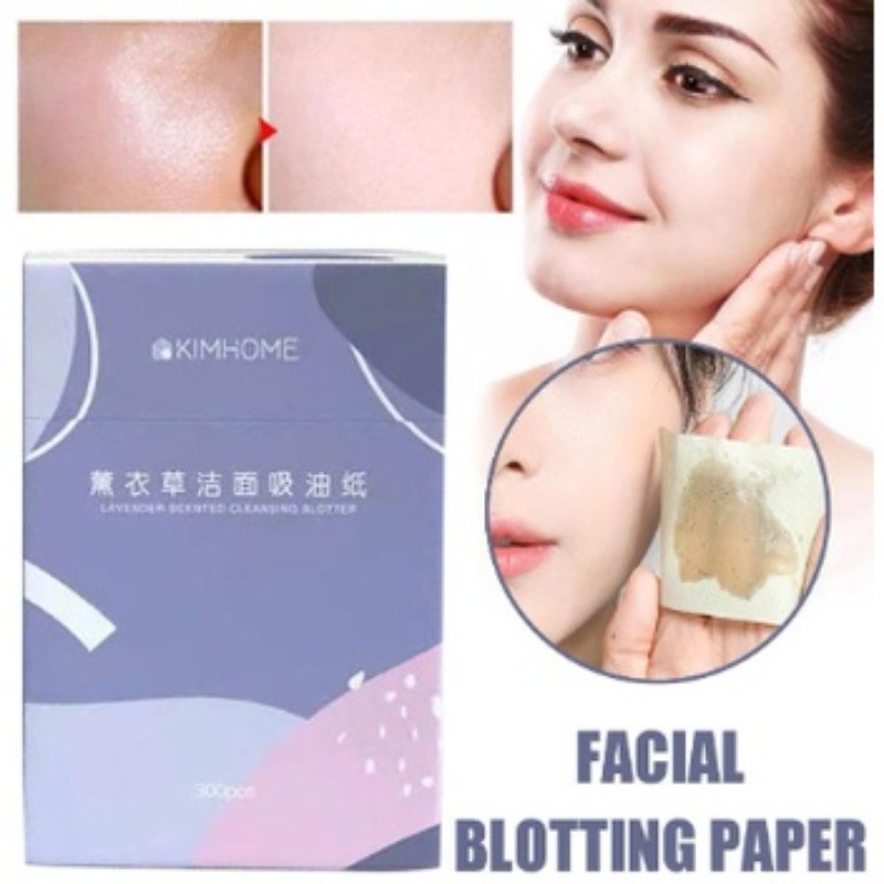 300pcs/box Facial Oil Control Paper Absorption Sheets Tissue Face ...