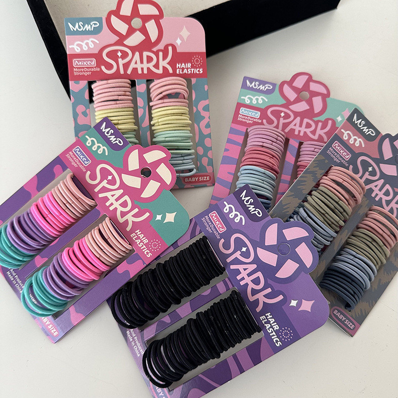 Color New Style Cute Windmill Children's Small Rubber Band Card Set ...