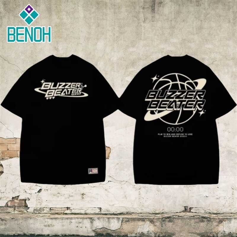 BUZZER BEATER Retro shirt Cartoon Kultura kalye ng fashion COLORED ...
