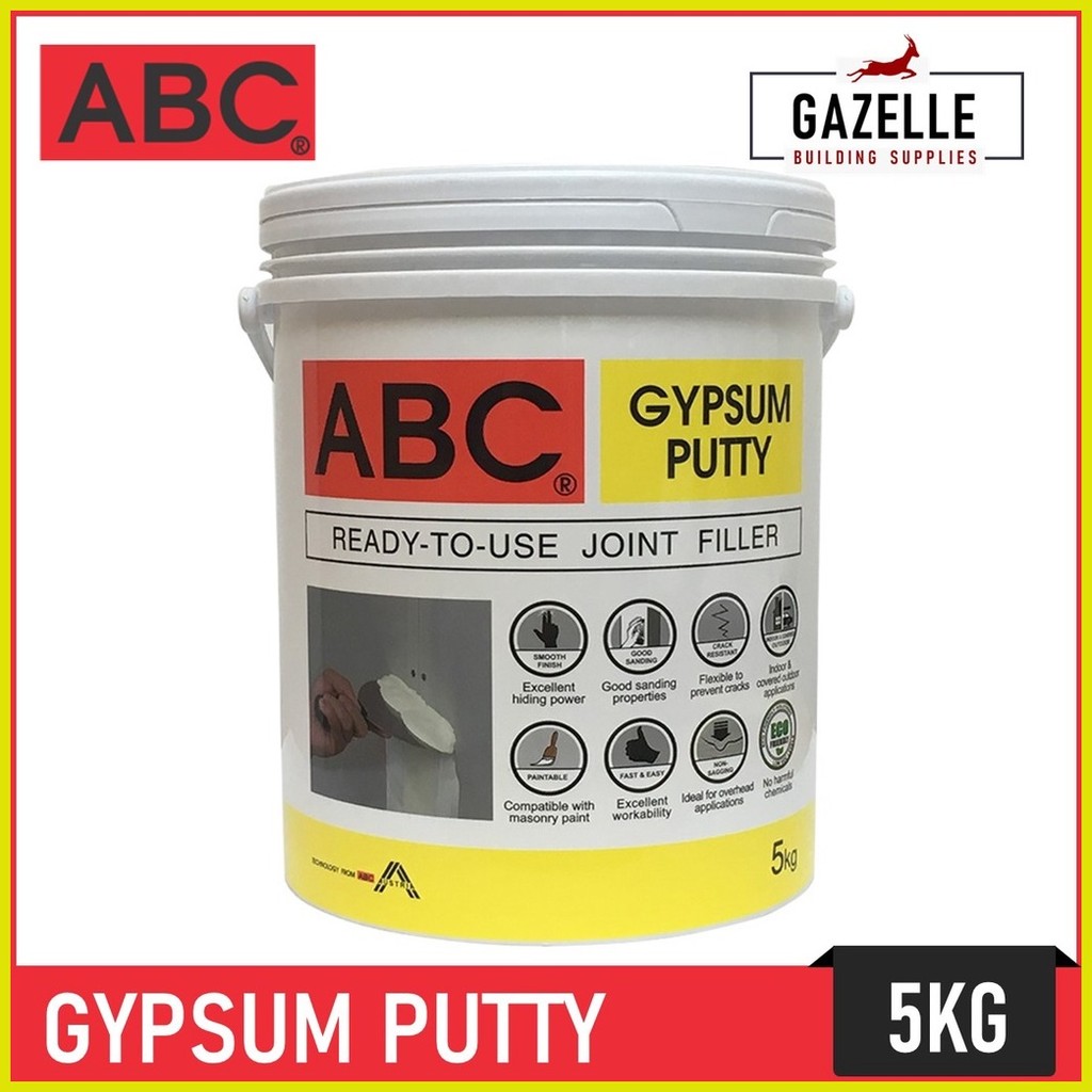¤ ♈ ABC Gypsum Putty Ready To Use Joint Filler 5Kg | Shopee Philippines