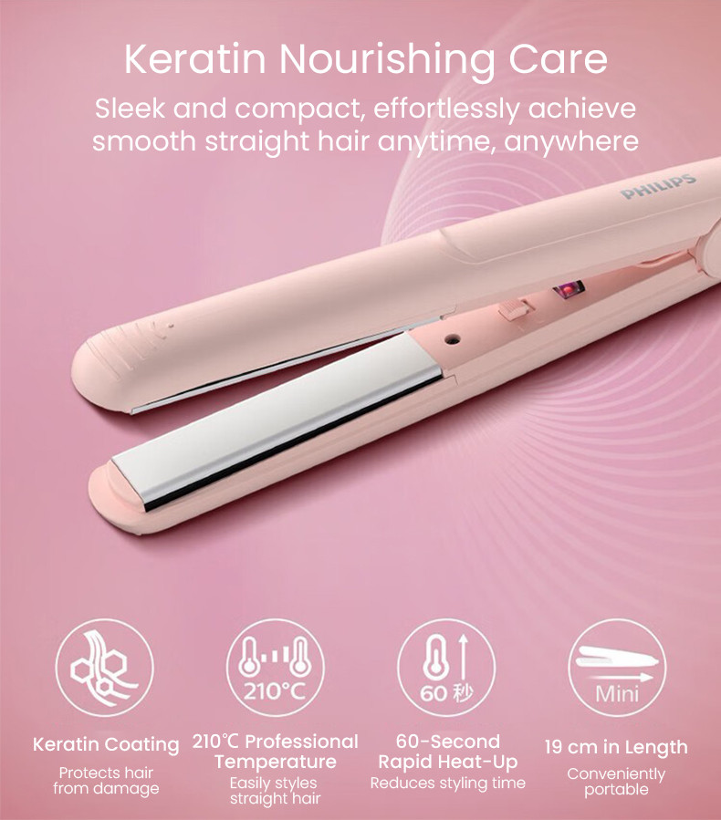 Philips Electric Hair Curler HP8401-55 Straightener Dual-use for ...