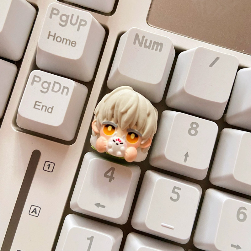 Light And Night Keycap Cute Cartoon DIY MX Switch Mechanical Keyboard ...