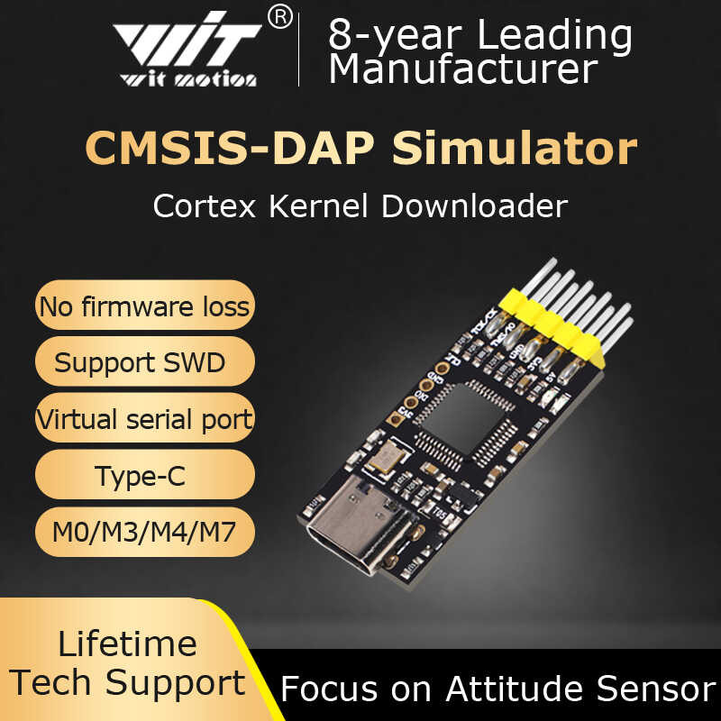 DAP Witmotion Downloader Emulator Stm32 Board CMSIS Deber Keil Swd/Serial, Supports Cortex ...